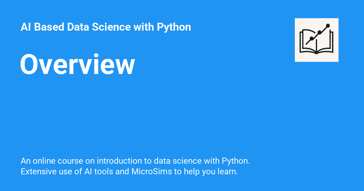 Overview - AI Based Data Science with Python
